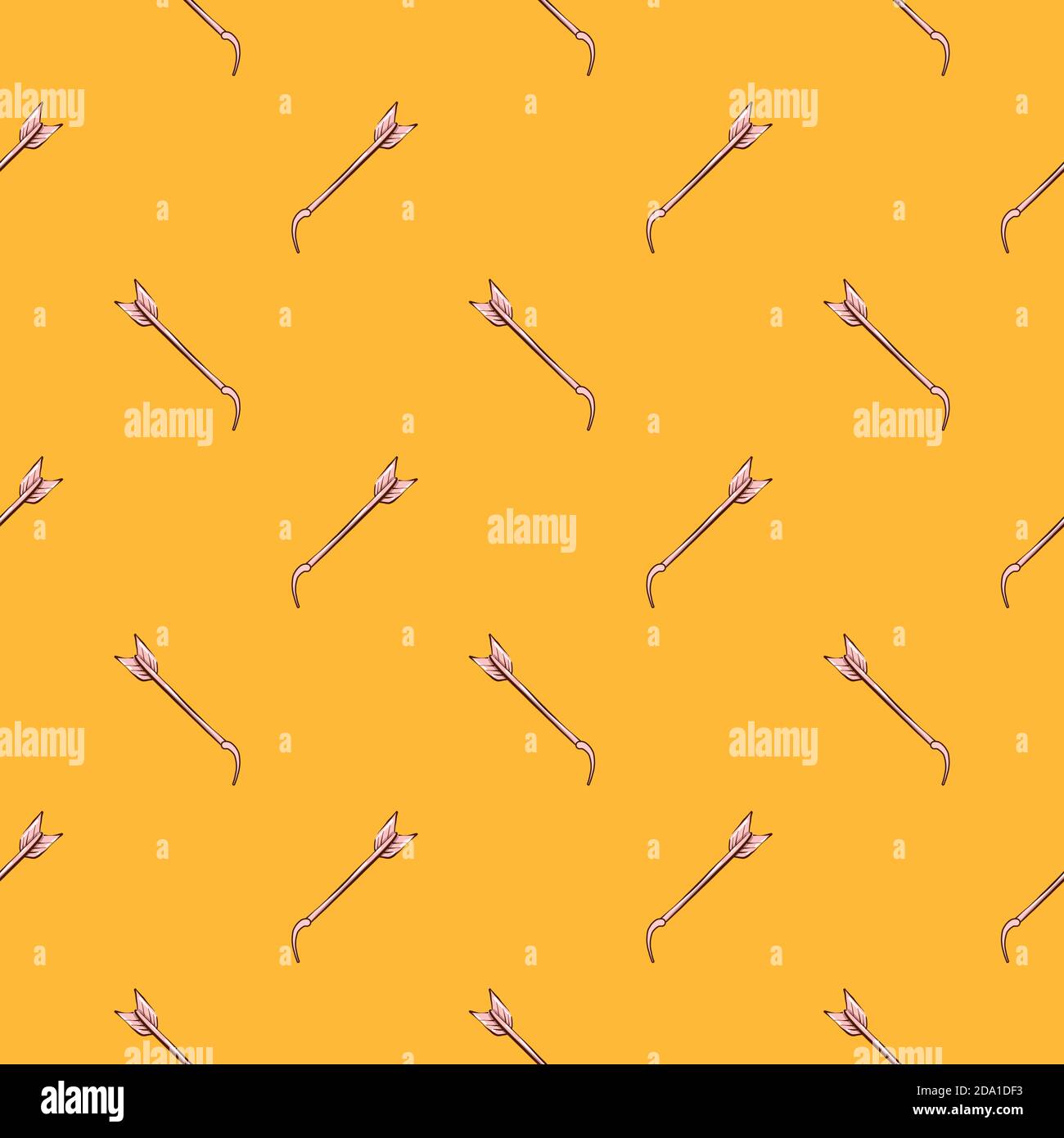 Cute arrows , seamless pattern on a orange background Stock Vector ...