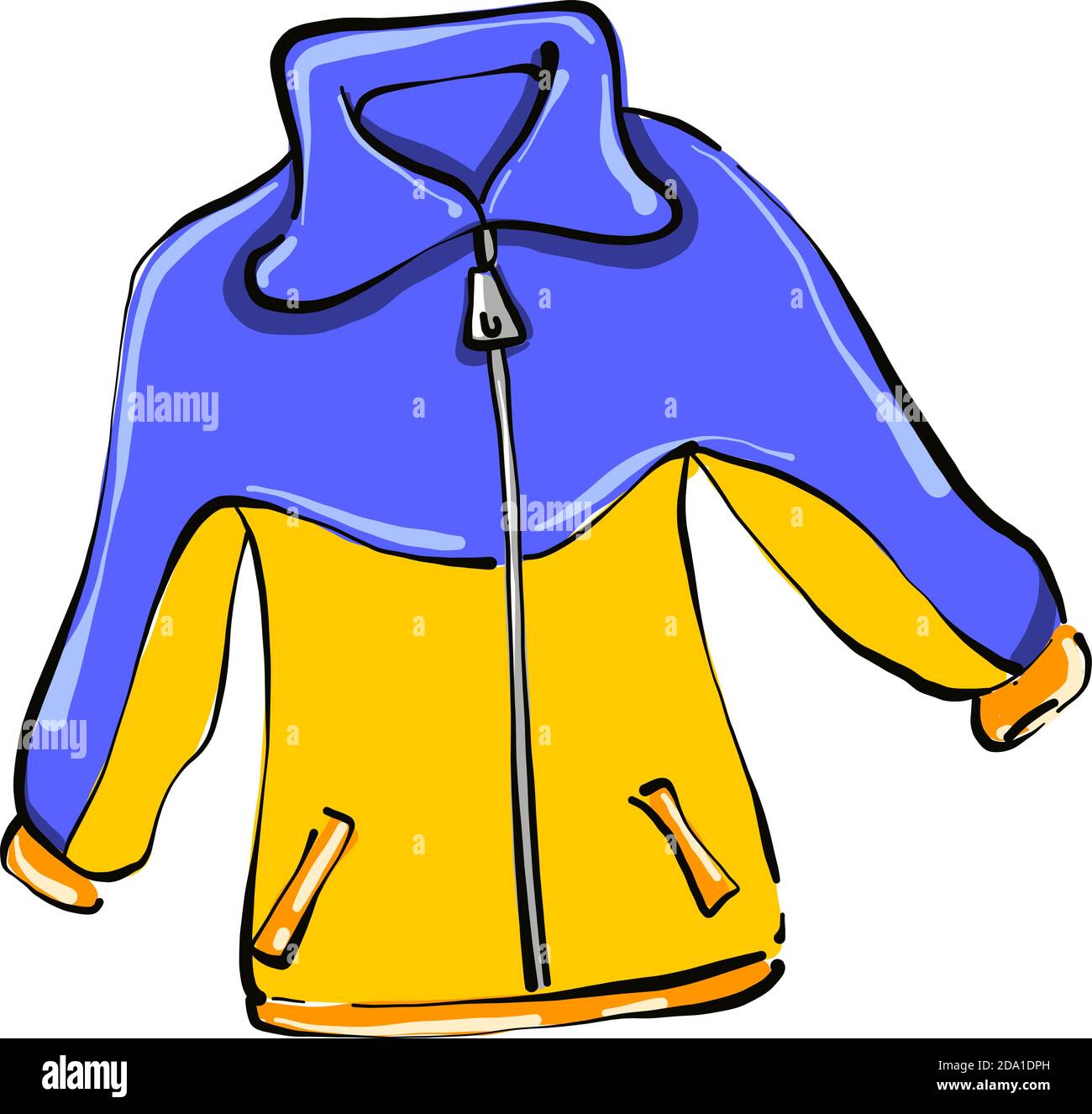 Autumn jacket,illustration,vector on white background Stock Vector ...