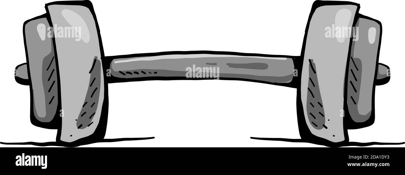 Small barbell,illustration,vector on white background Stock Vector ...