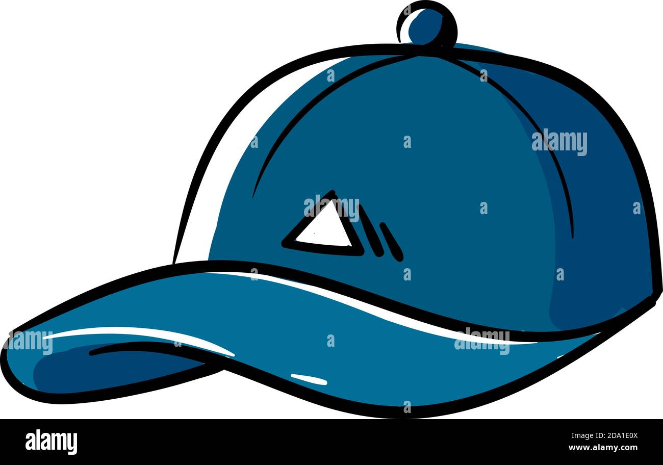 Blue cap,illustration,vector on white background Stock Vector Image ...
