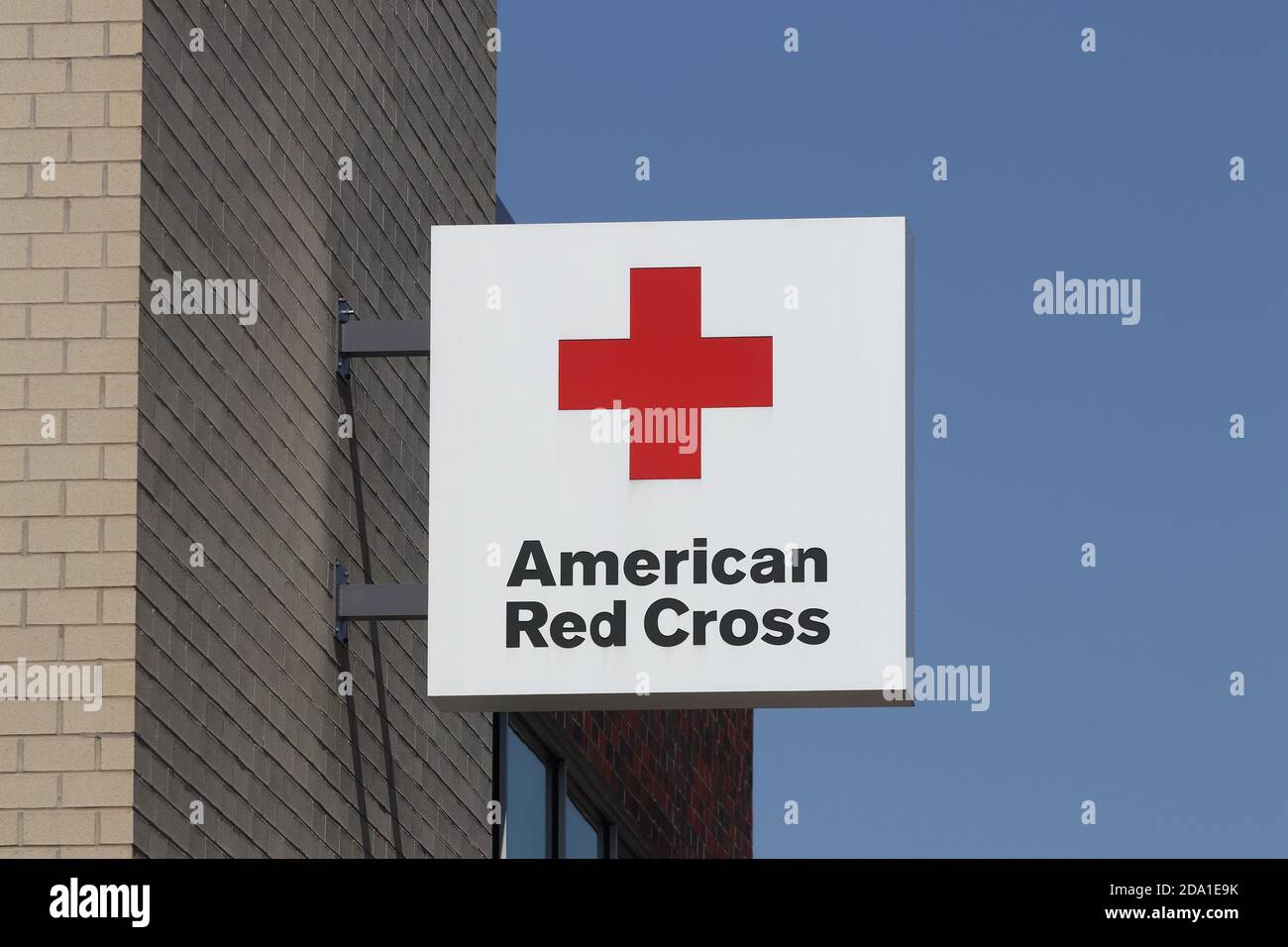 Indianapolis - Circa October 2020: American Red Cross sign. The ...