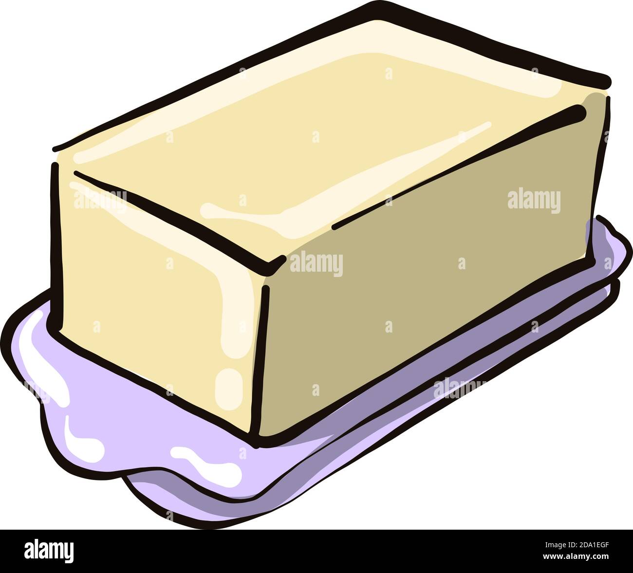 Delicious butter,illustration,vector on white background Stock Vector ...