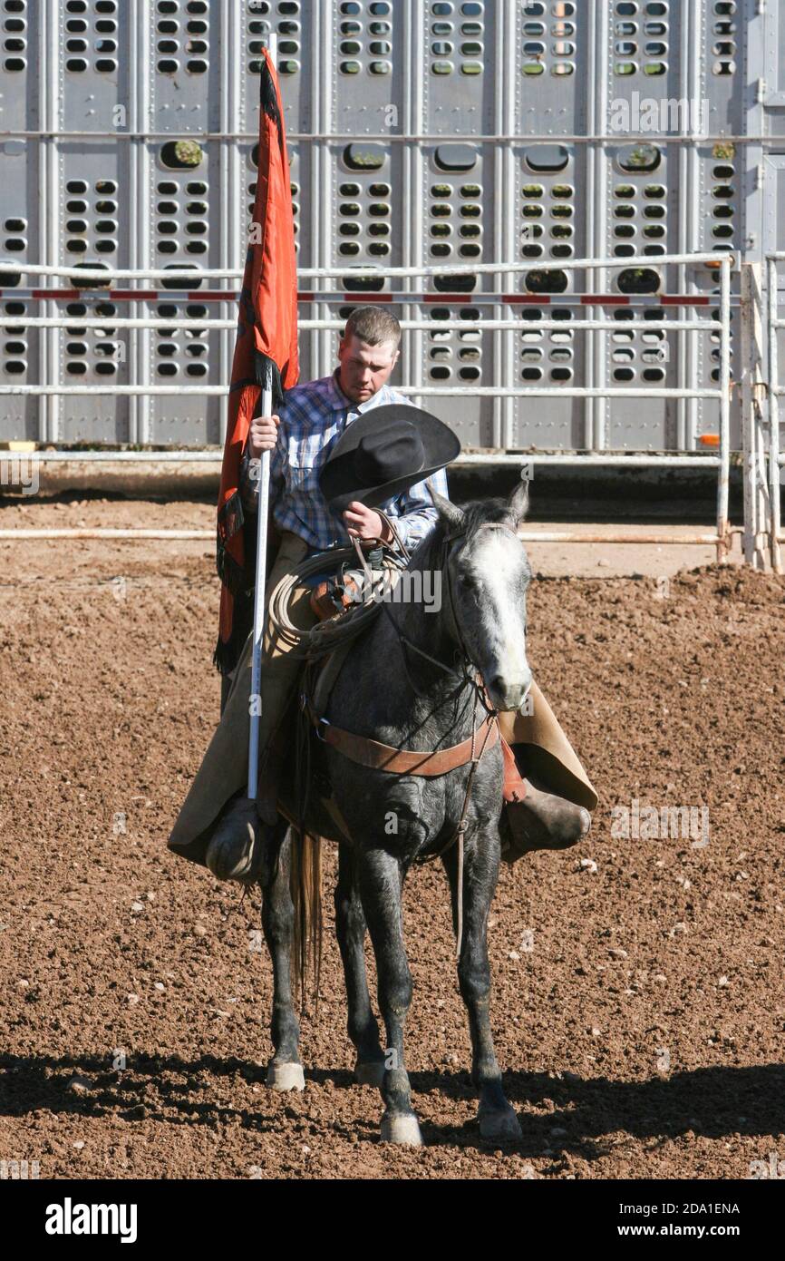 Rodeo event at the Arizona National Livestock Show, Phoenix, Arizona ...