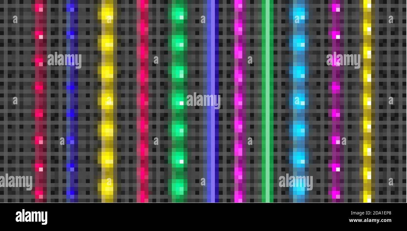 LED strip set. Colorful realistic illuminated tape decoration Stock ...