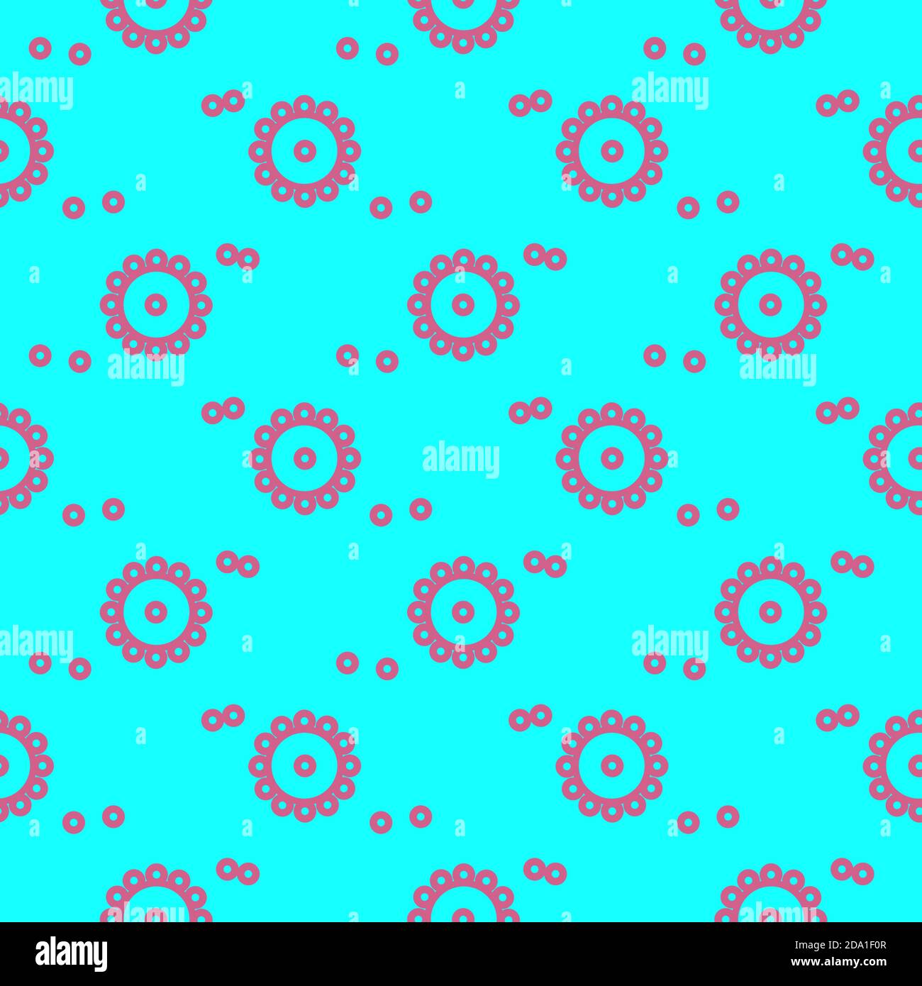 Childish flower , seamless pattern on a light blue background Stock ...