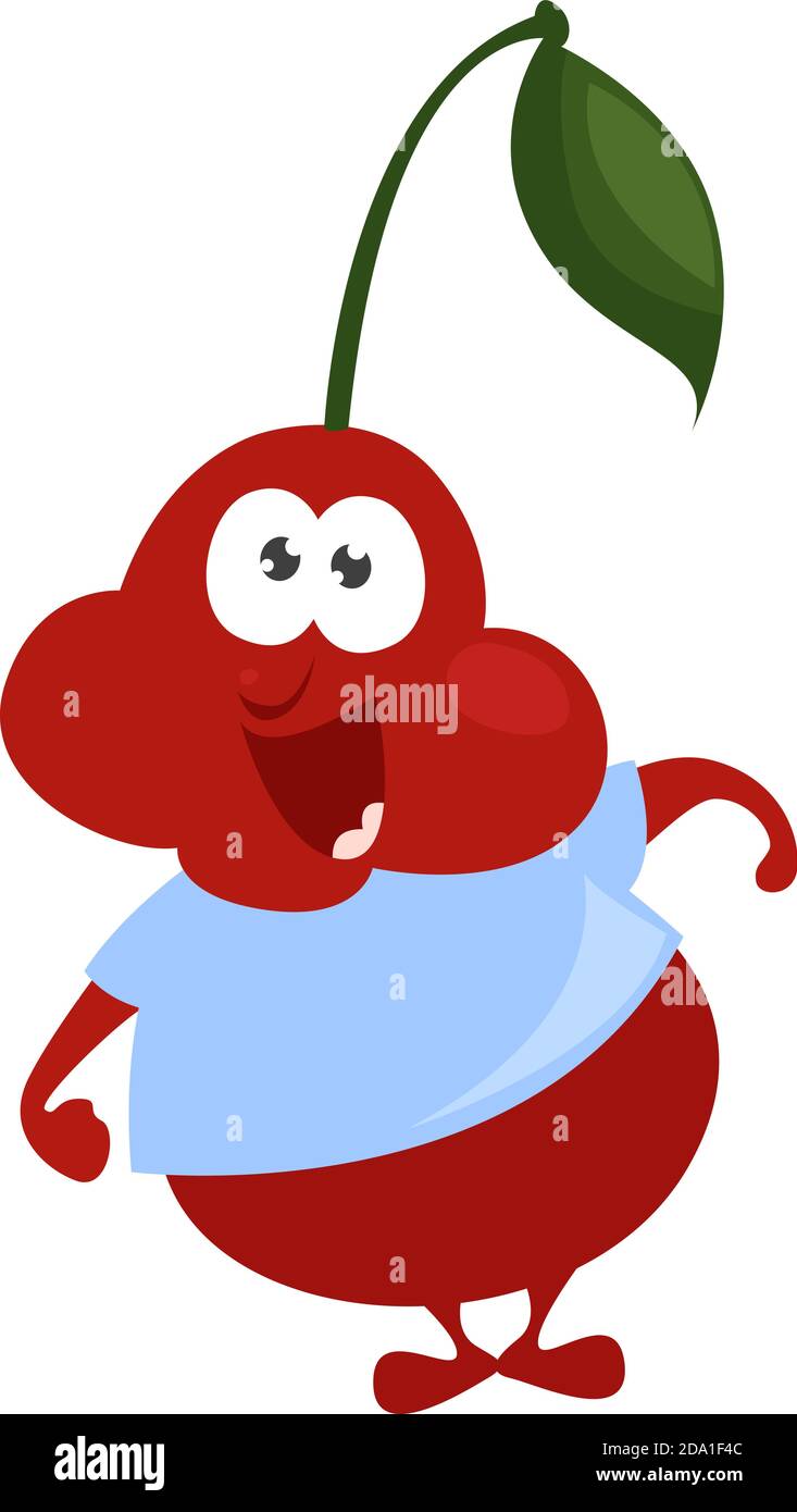 Cartoon illustration funny black cherry hi-res stock photography and ...