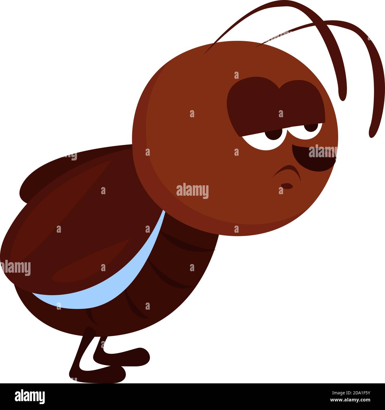 Sad ant,illustration,vector on white background Stock Vector Image ...