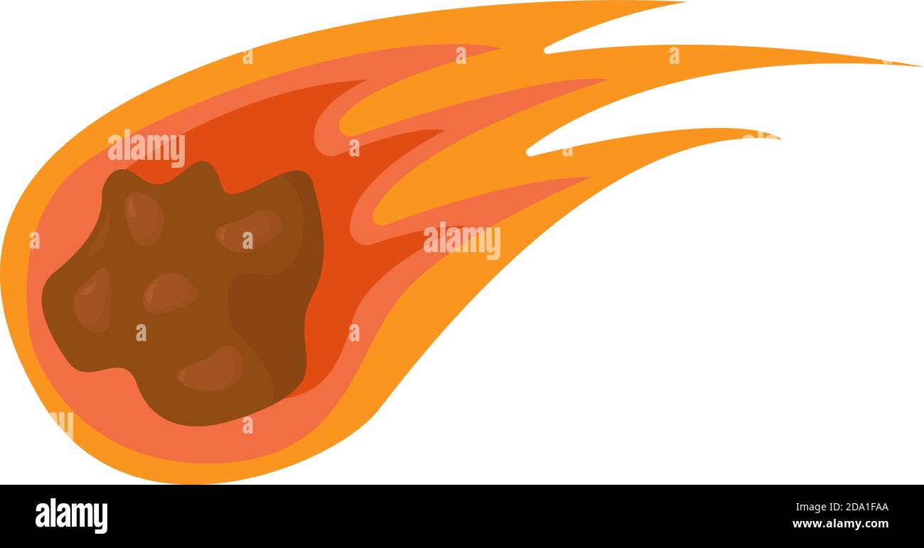 Fire comet ,illustration,vector on white background Stock Vector Image ...