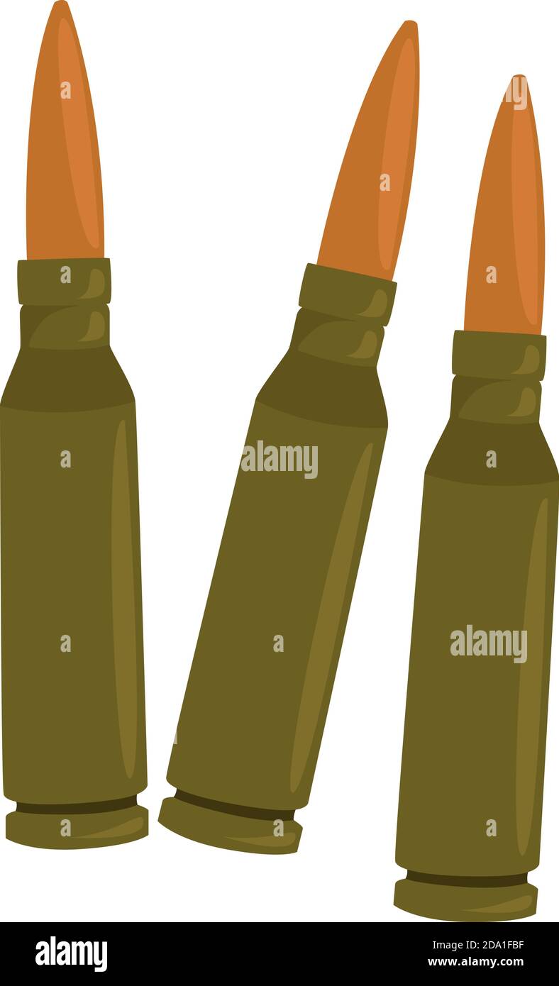 Three bullets,illustration,vector on white background Stock Vector ...