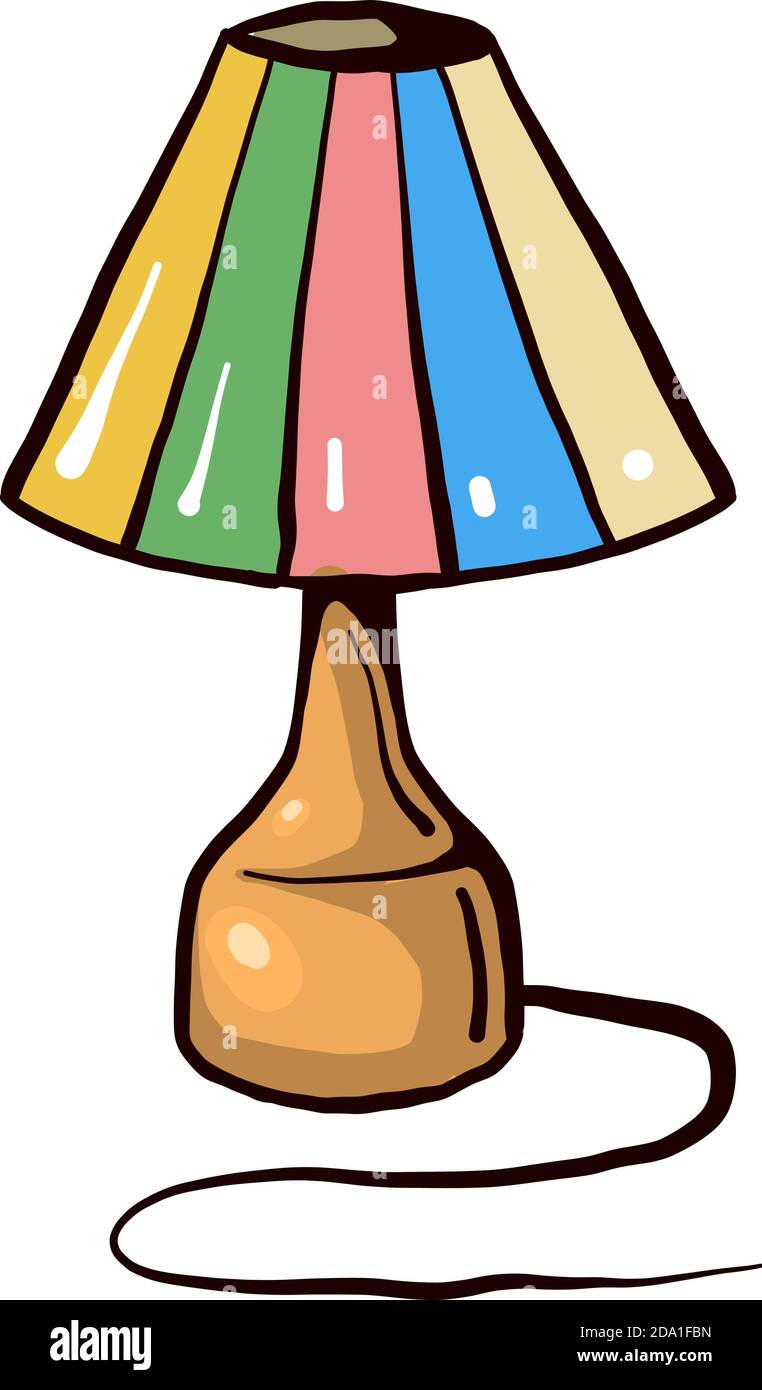 Colorful desk isolated Stock Vector Images - Alamy