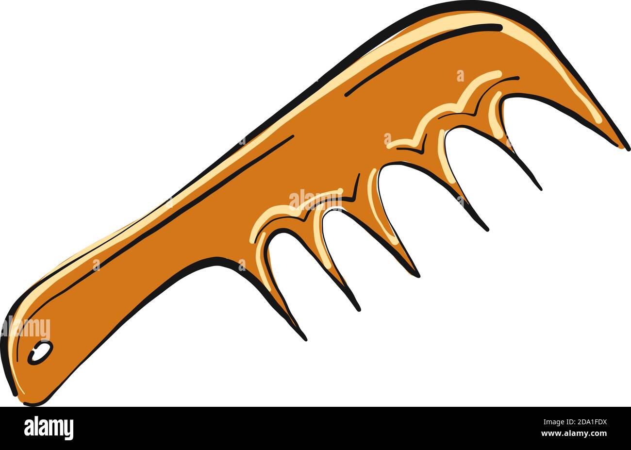 Orange comb ,illustration,vector on white background Stock Vector Image ...