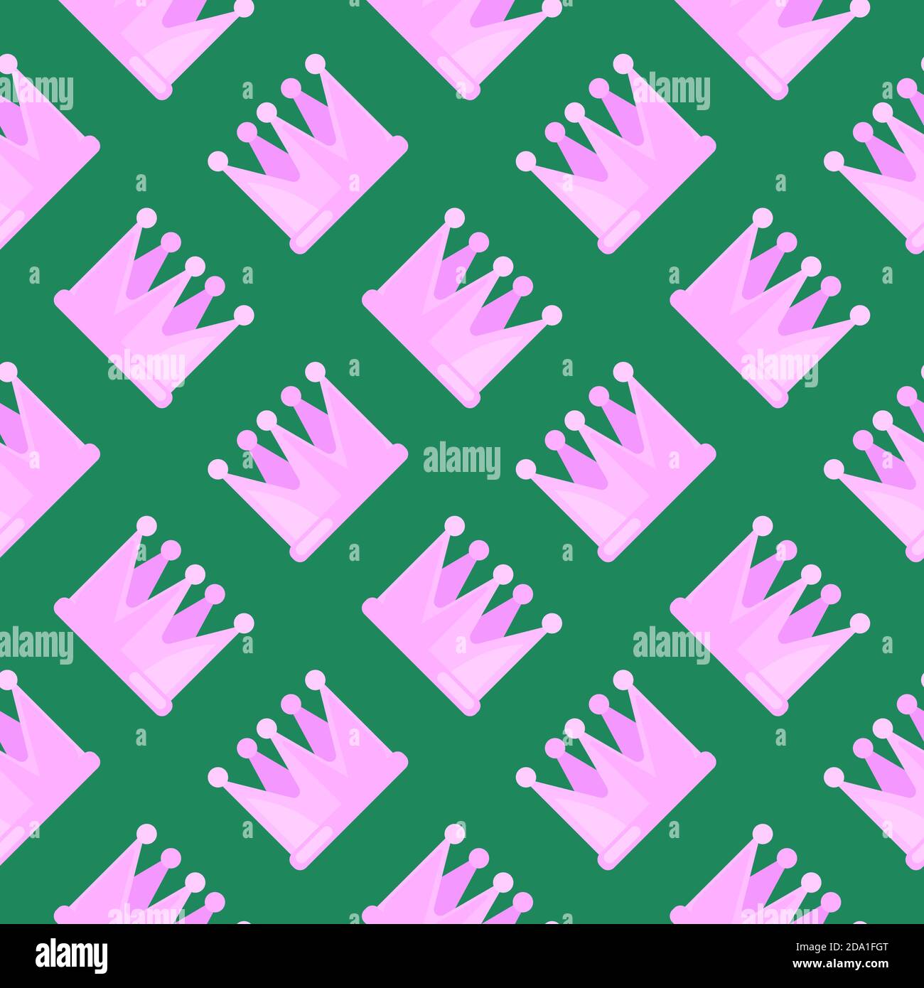 Purple crown , seamless pattern on a dark green background Stock Vector ...