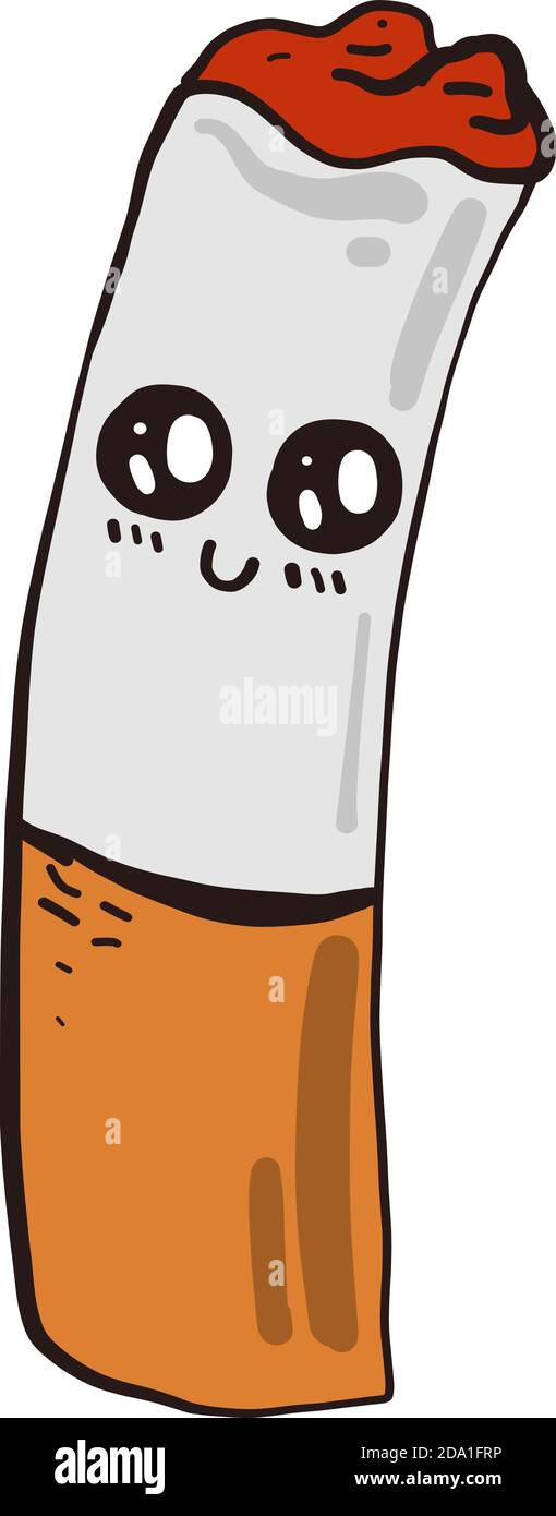 Cute cigarette ,illustration,vector on white background Stock Vector ...