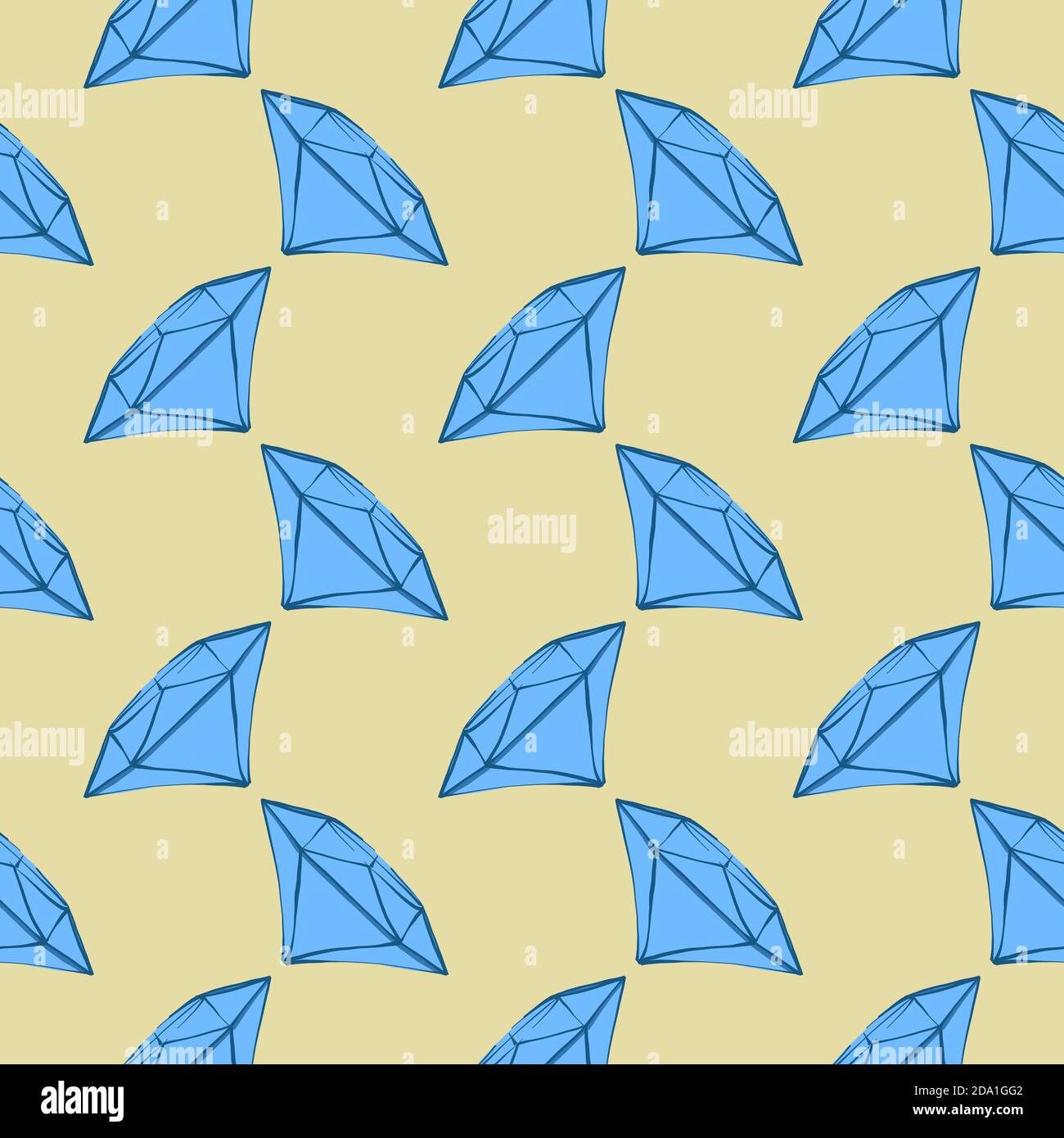 Blue diamond on black Stock Vector Images - Alamy