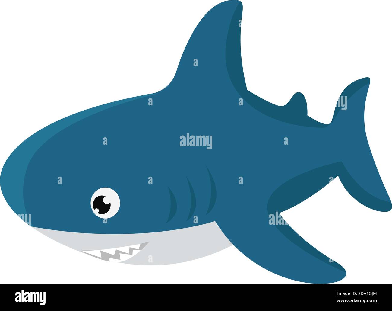 Shark in the water ,illustration,vector on white background Stock ...