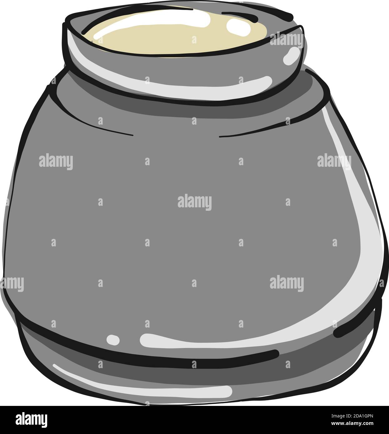 Flour in the jar ,illustration,vector on white background Stock Vector ...