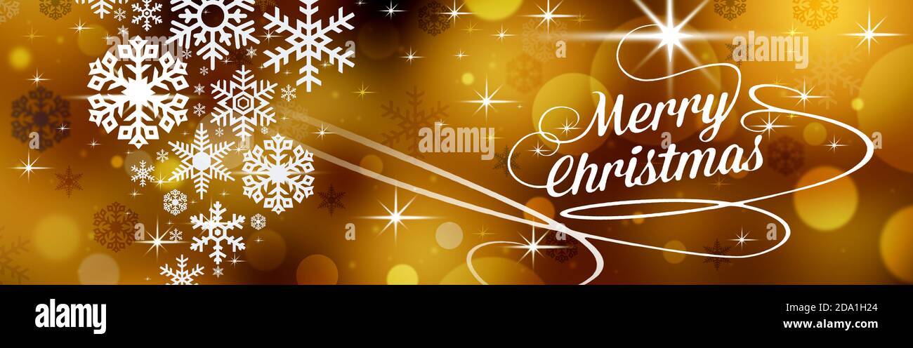 Christmas snow , stars Banner Background Stock Photo - Alamy