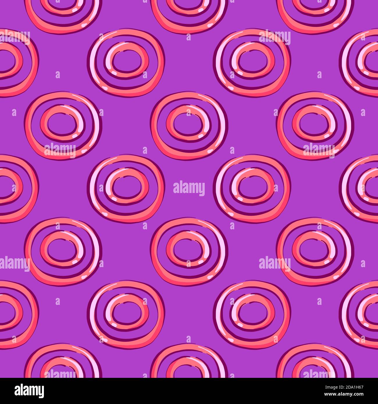 Circles , seamless pattern on a purple background Stock Vector Image ...