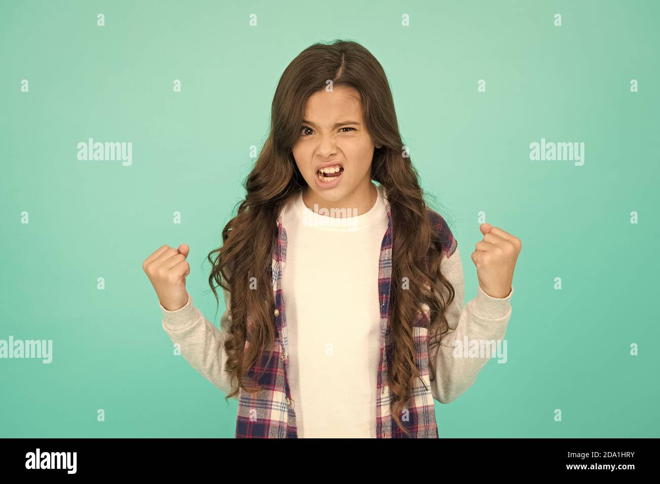 Back to school. Studio shot of glad child. childhood happiness ...