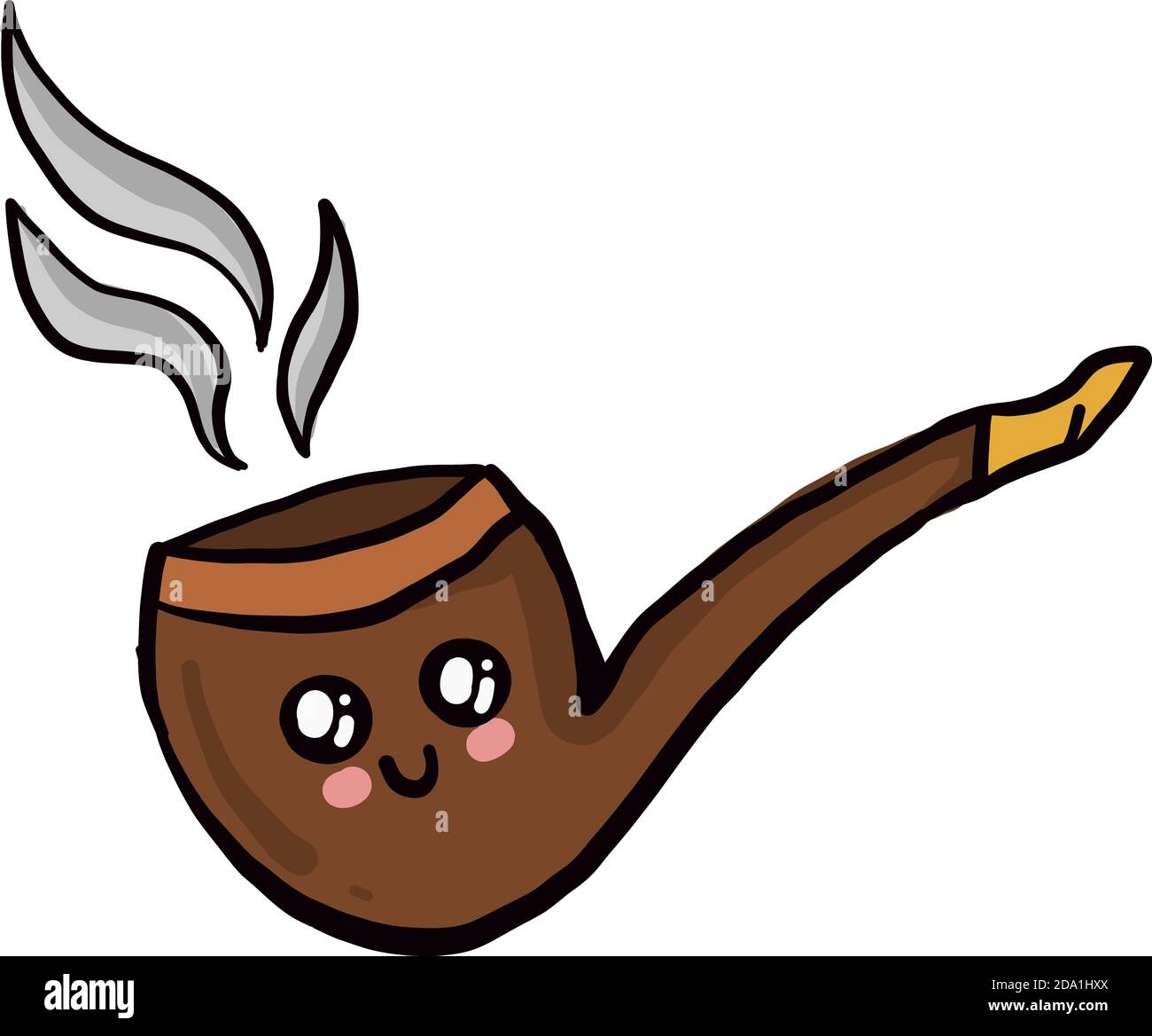 Cute pipe ,illustration,vector on white background Stock Vector Image ...