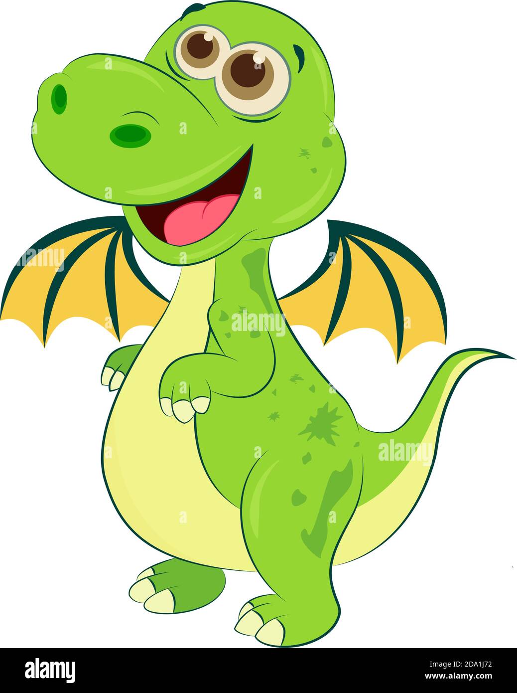 Cute little dragon ,illustration,vector on white background Stock ...