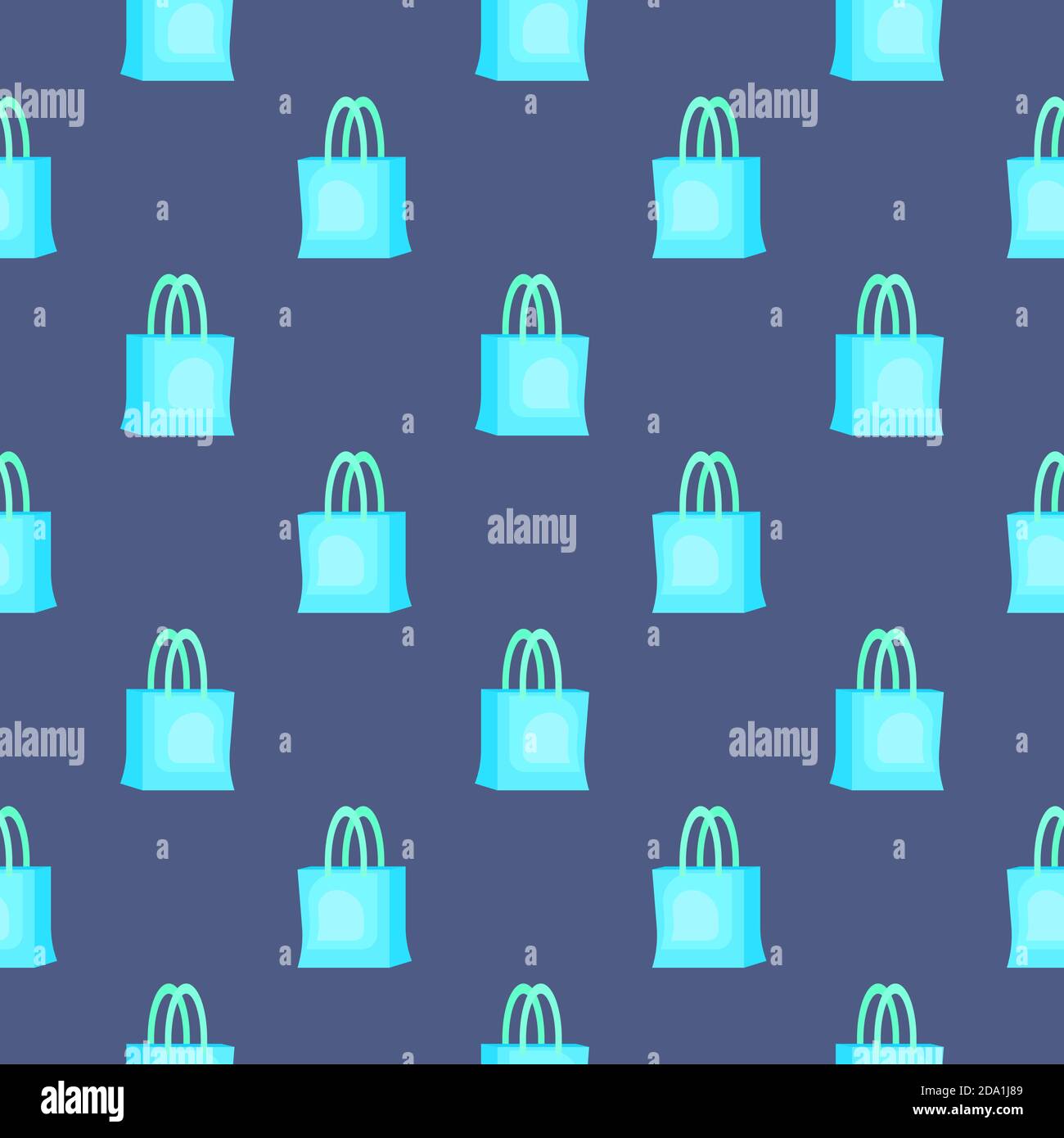 Blue bag , seamless pattern on a blue background Stock Vector Image ...