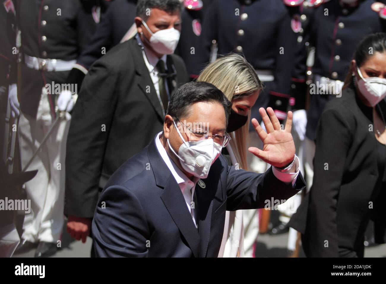 La Paz, Bolivia. 8th Nov, 2020. Bolivian president-elect Luis Arce ...