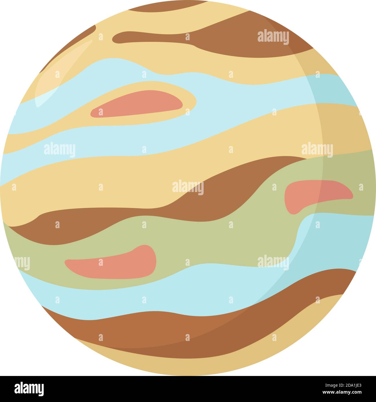 Planet jupiter white background Stock Vector Images - Alamy