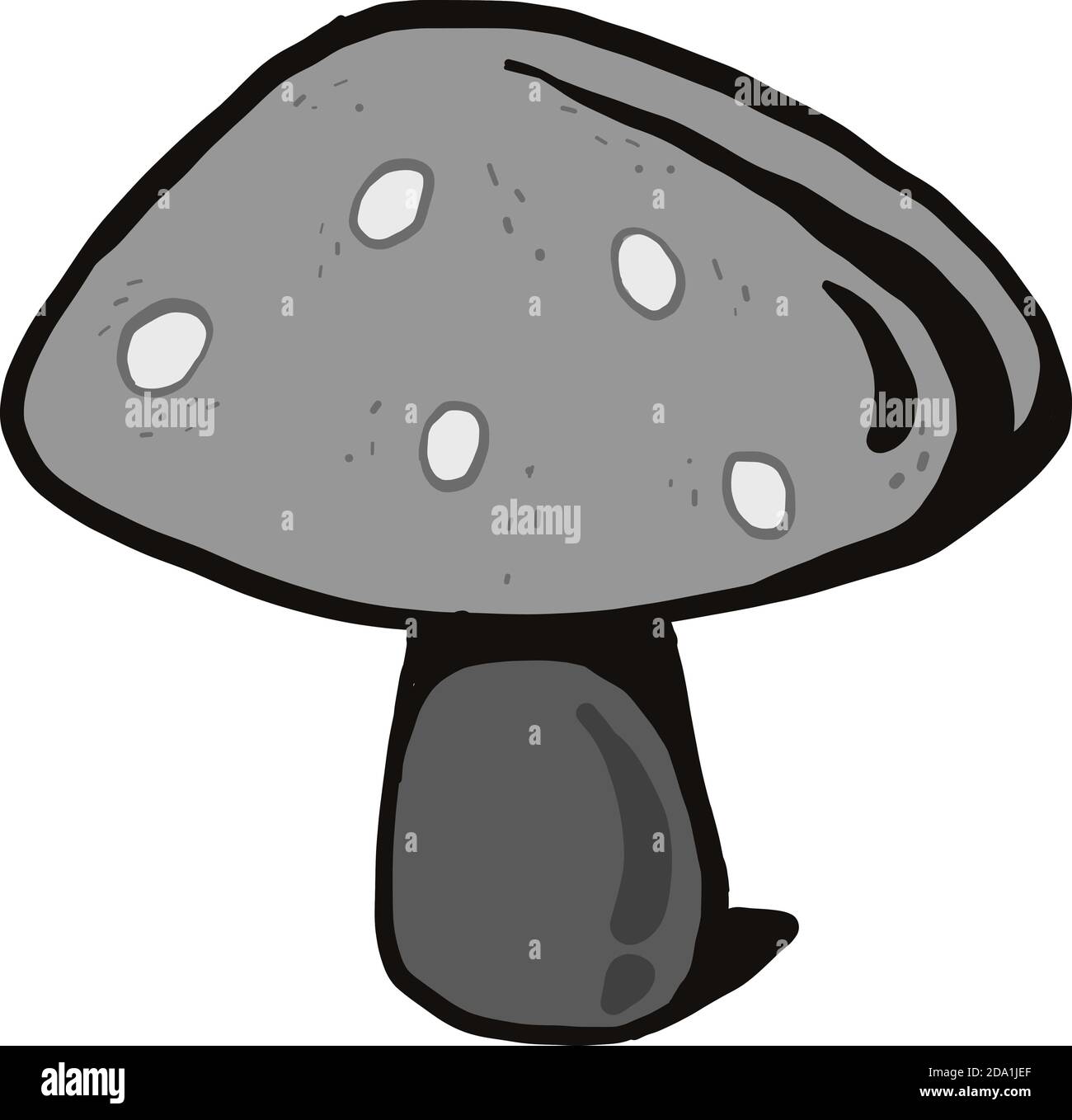 White grey fungi Stock Vector Images - Alamy