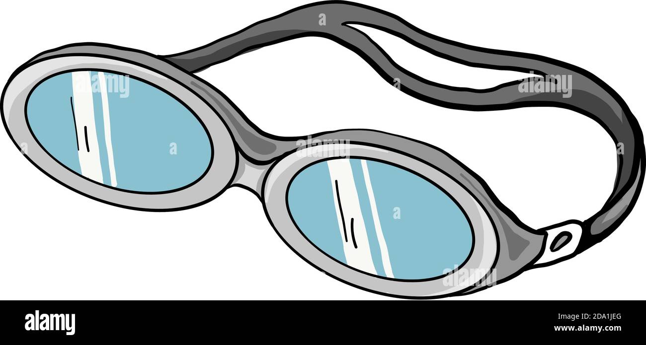 Grey goggles,illustration,vector on white background Stock Vector Image ...