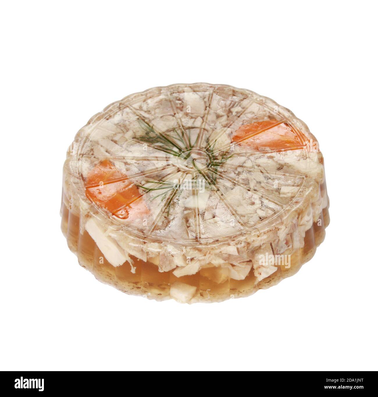 Isolated shot of aspic on white background Stock Photo - Alamy