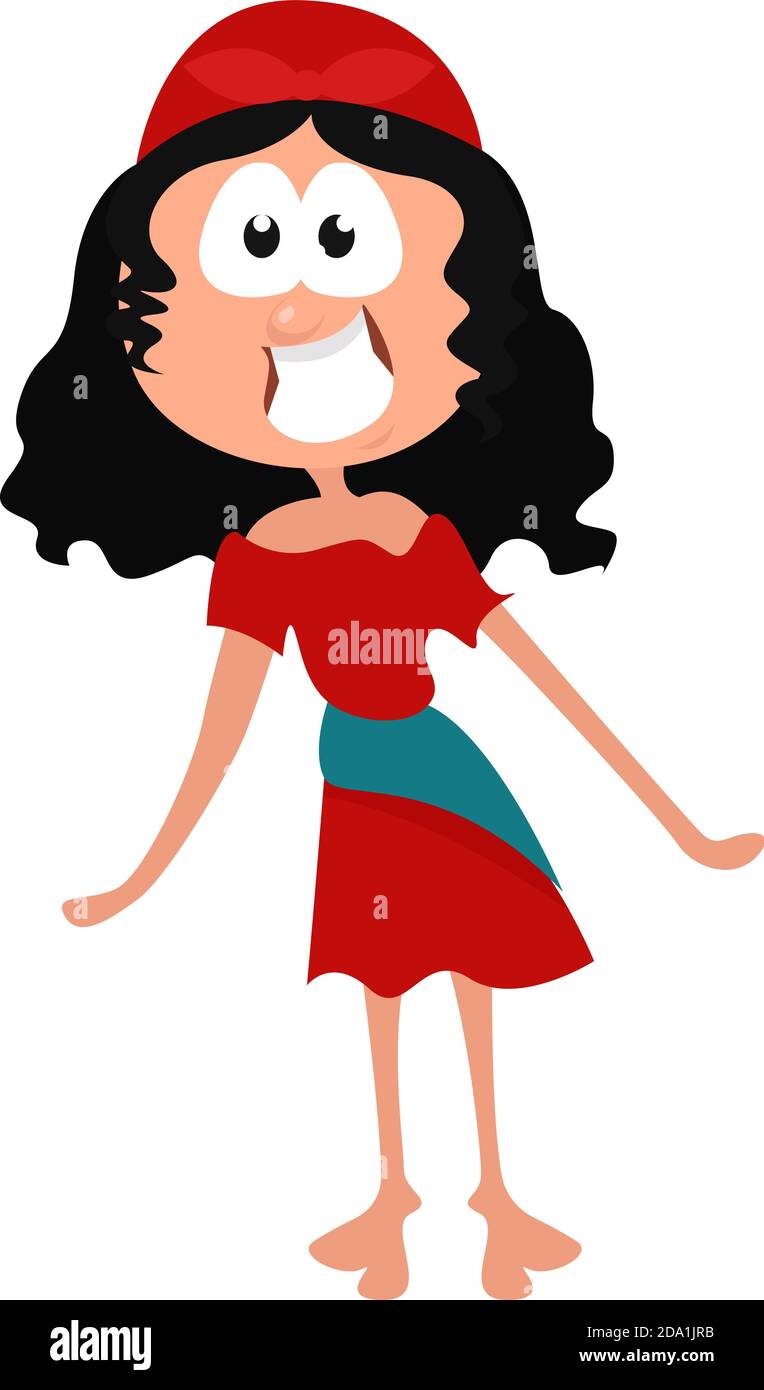 The Gypsy Girl Stock Vector Images Alamy