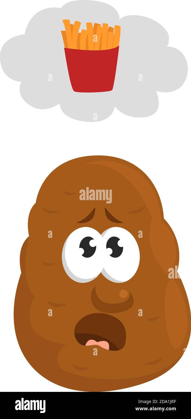 Potato fears ,illustration,vector on white background Stock Vector ...