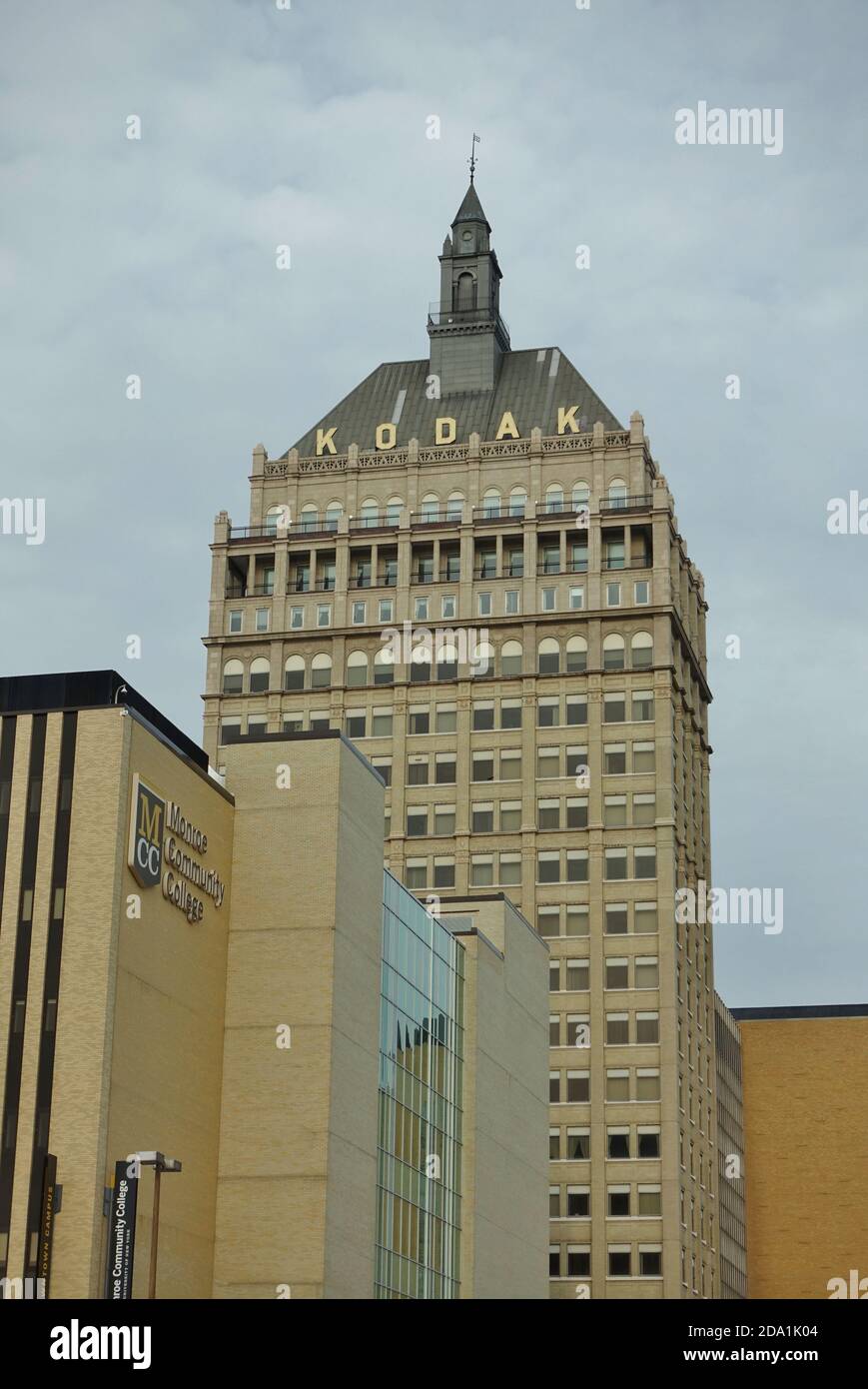 ROCHESTER, NY –17 OCT 2020- View of the landmark Kodak Tower building ...