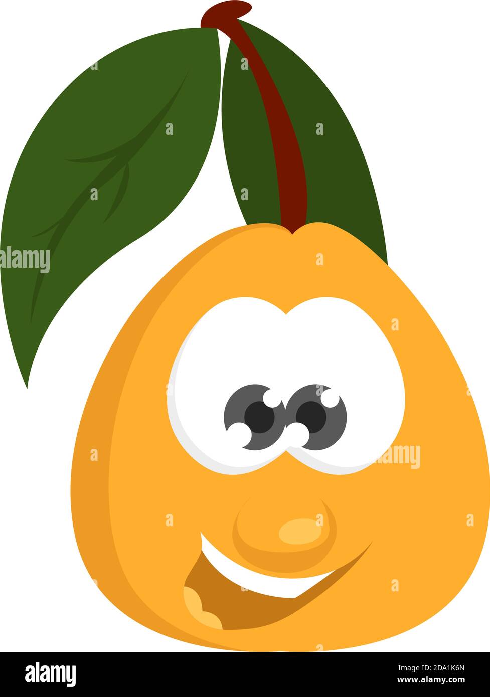 Very happy pear ,illustration,vector on white background Stock Vector ...