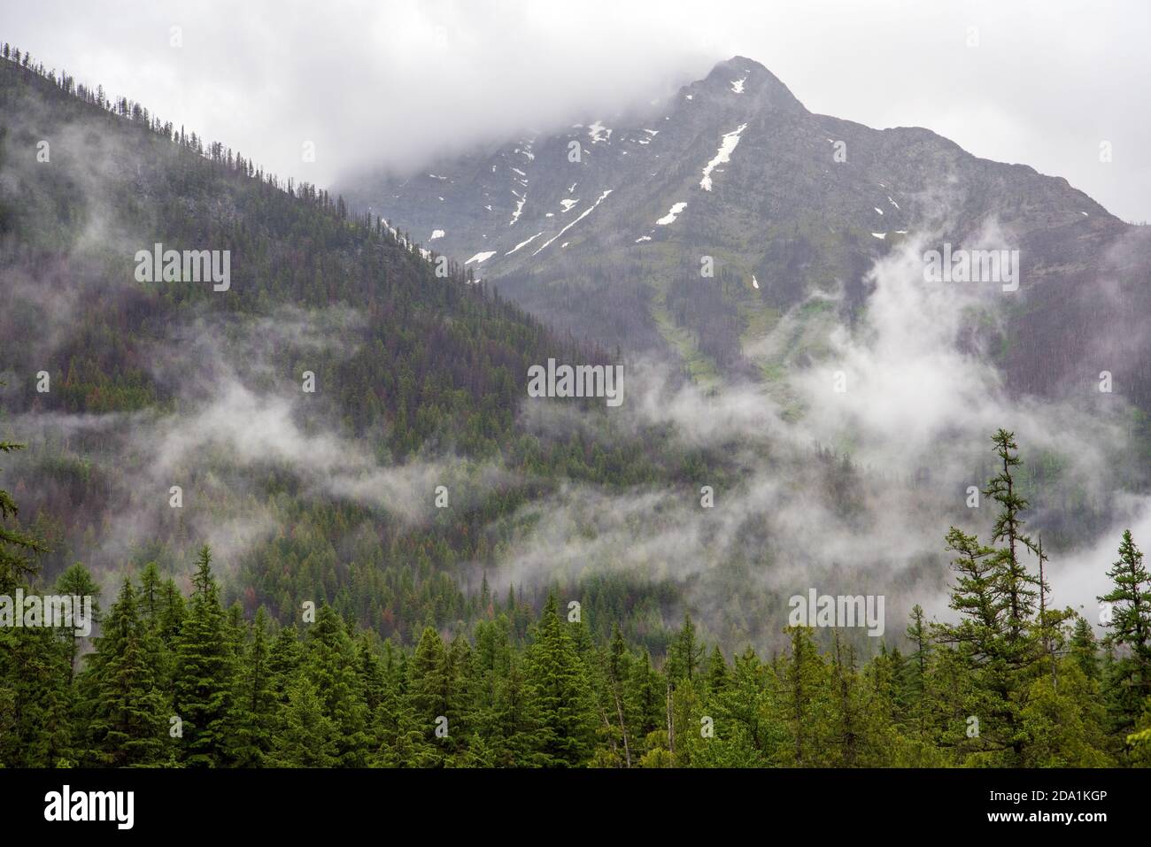 Mountain views of Glacier National Park in Montana Stock Photo - Alamy
