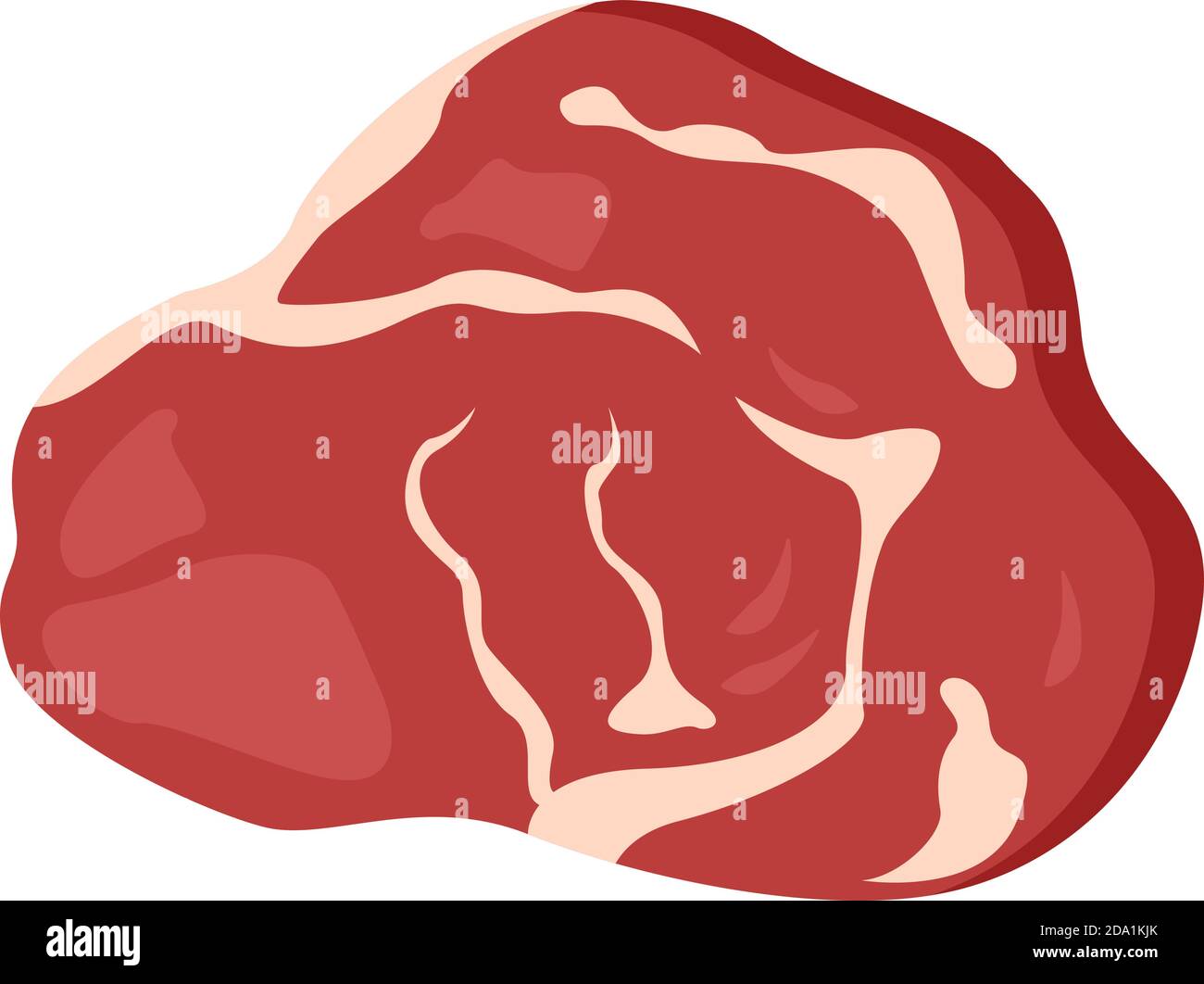 Slice of meat ,illustration,vector on white background Stock Vector ...