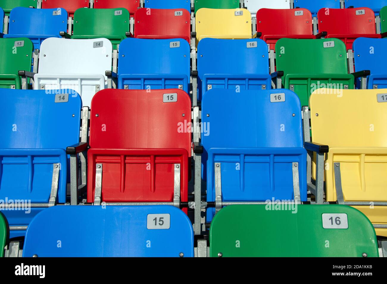 Empty stadium seating Stock Photo - Alamy