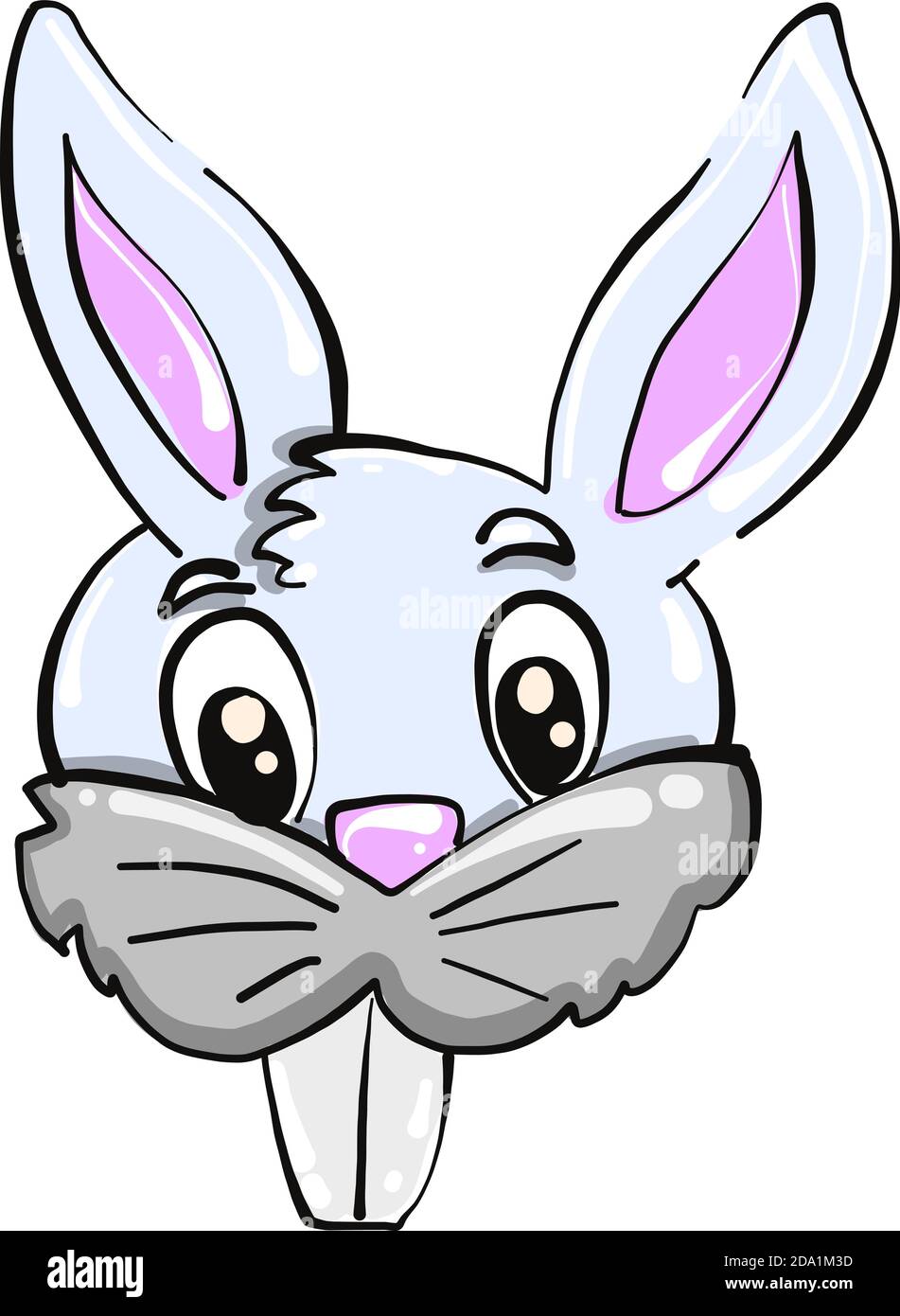 Cute hare ,illustration,vector on white background Stock Vector Image ...