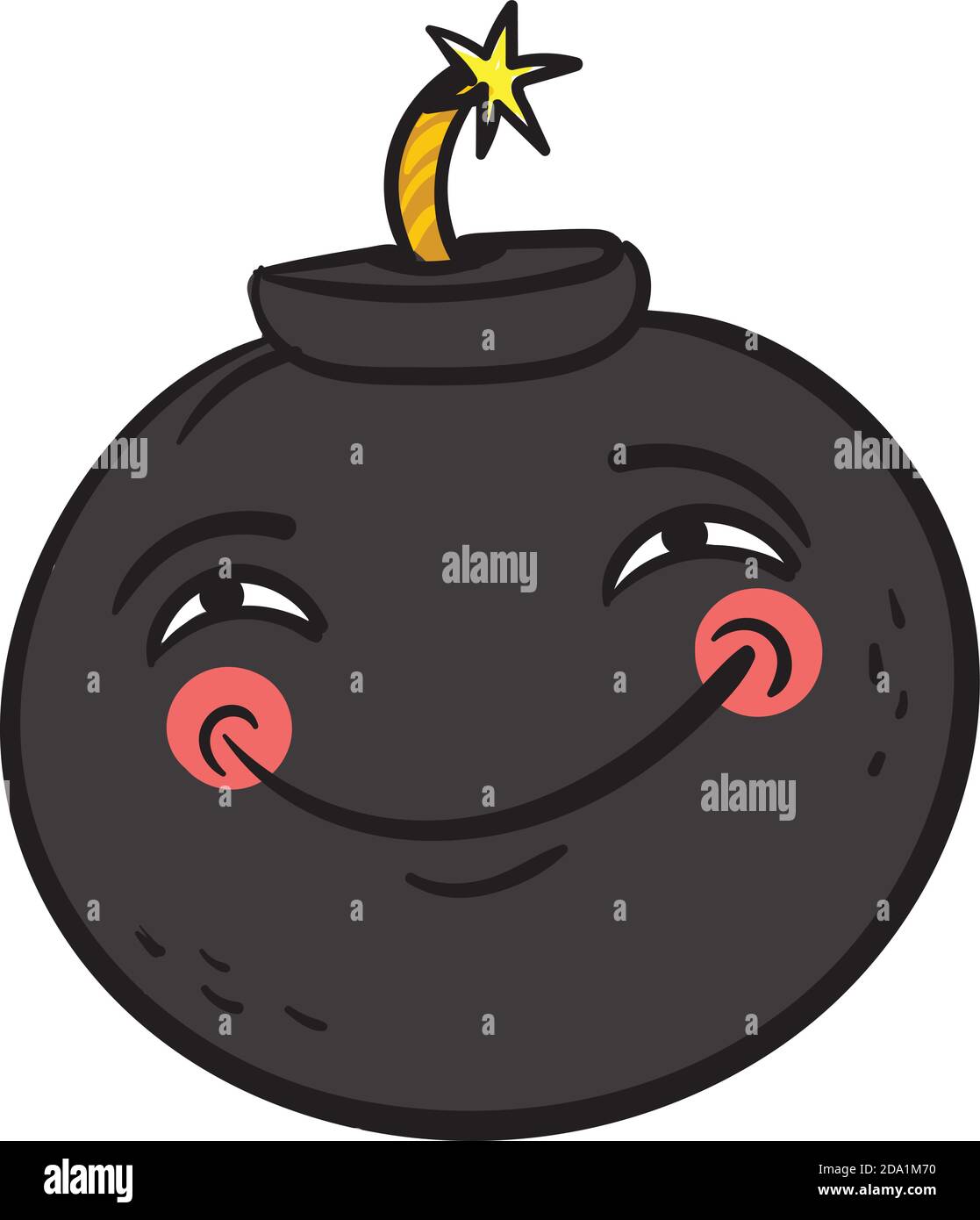 Smiling bomb ,illustration,vector on white background Stock Vector ...