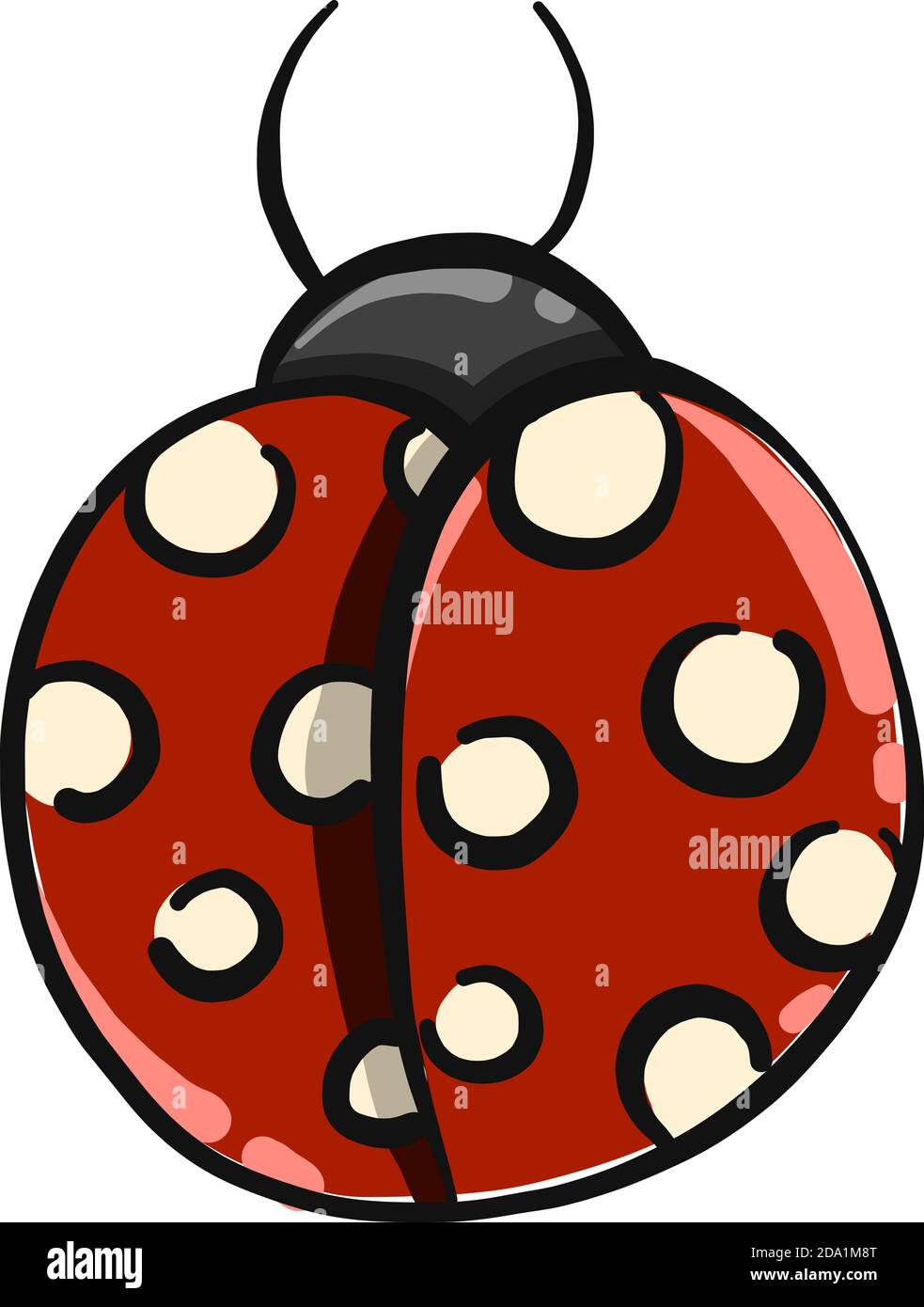 Red ladybug ,illustration,vector on white background Stock Vector Image ...