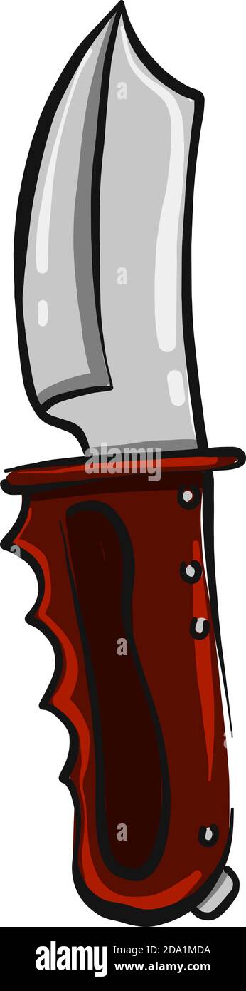 Knuckle duster knife ,illustration,vector on white background Stock ...