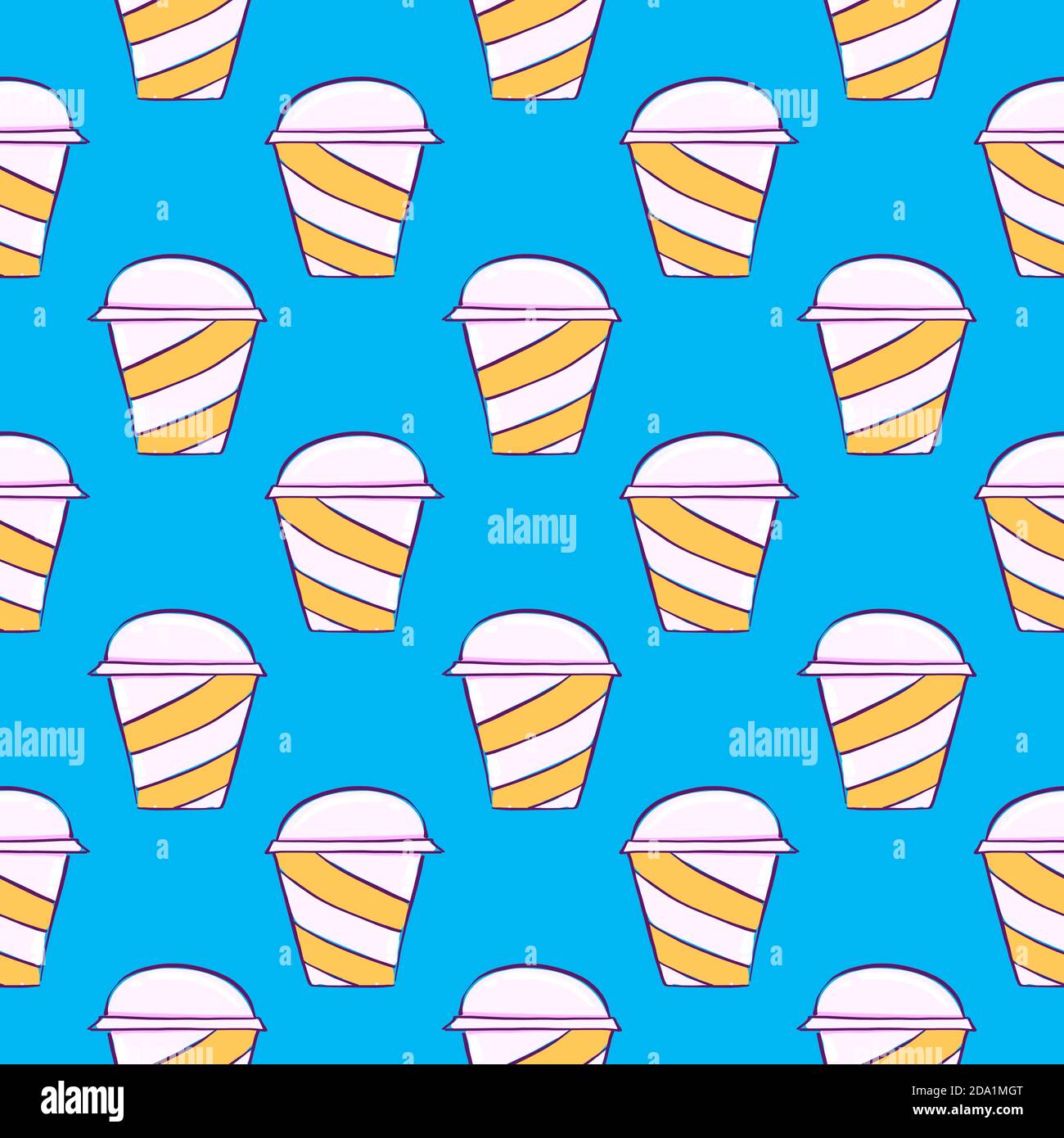Seamless pattern cartoon doodle Stock Vector Images - Alamy