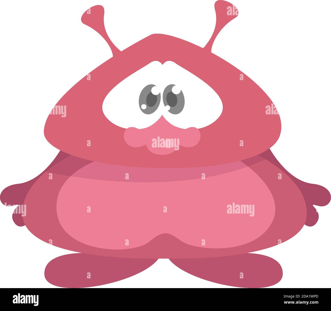 Plump alien , illustration, vector on white background Stock Vector ...