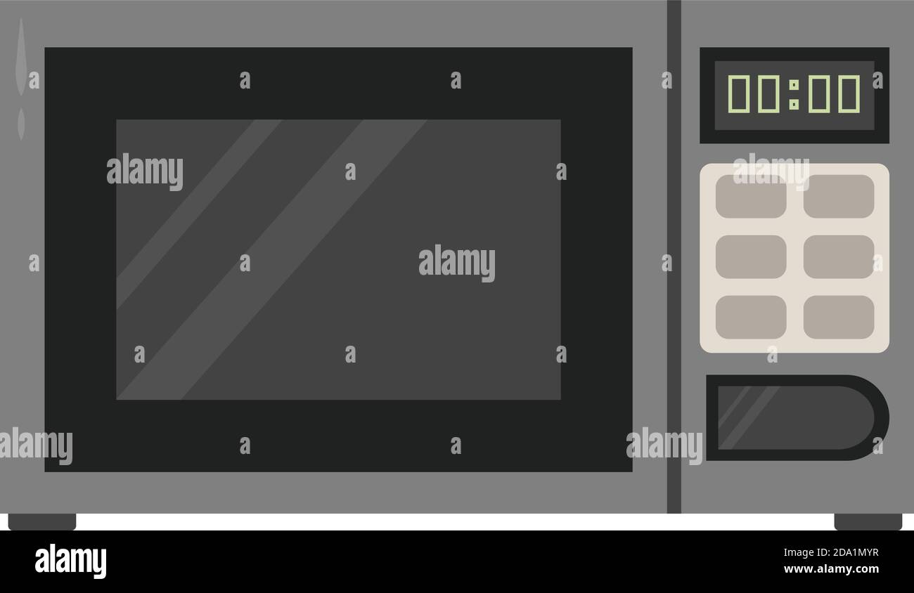 Modern microwave ,illustration,vector on white background Stock Vector ...