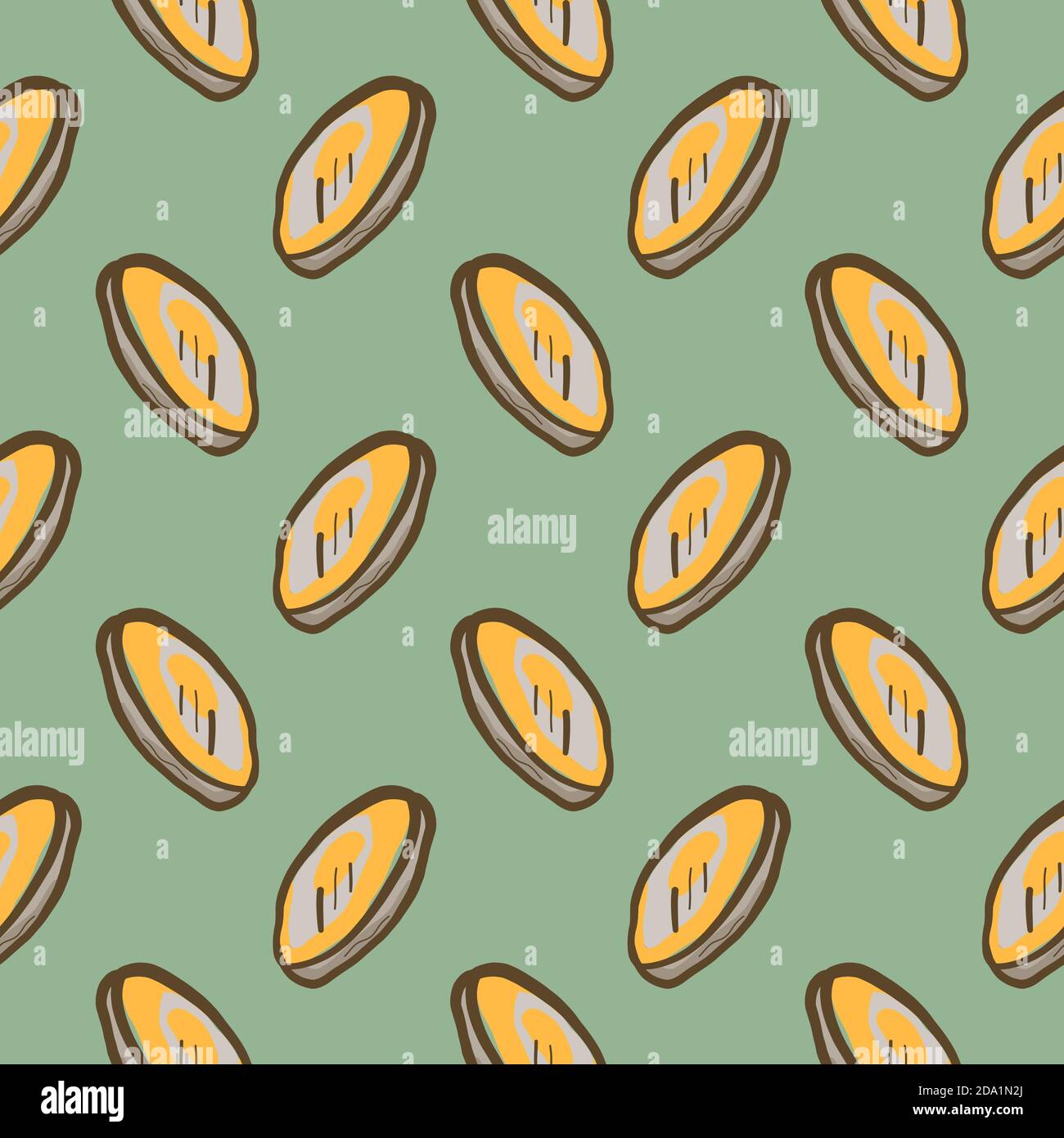 Green coins gold coin on Stock Vector Images - Alamy