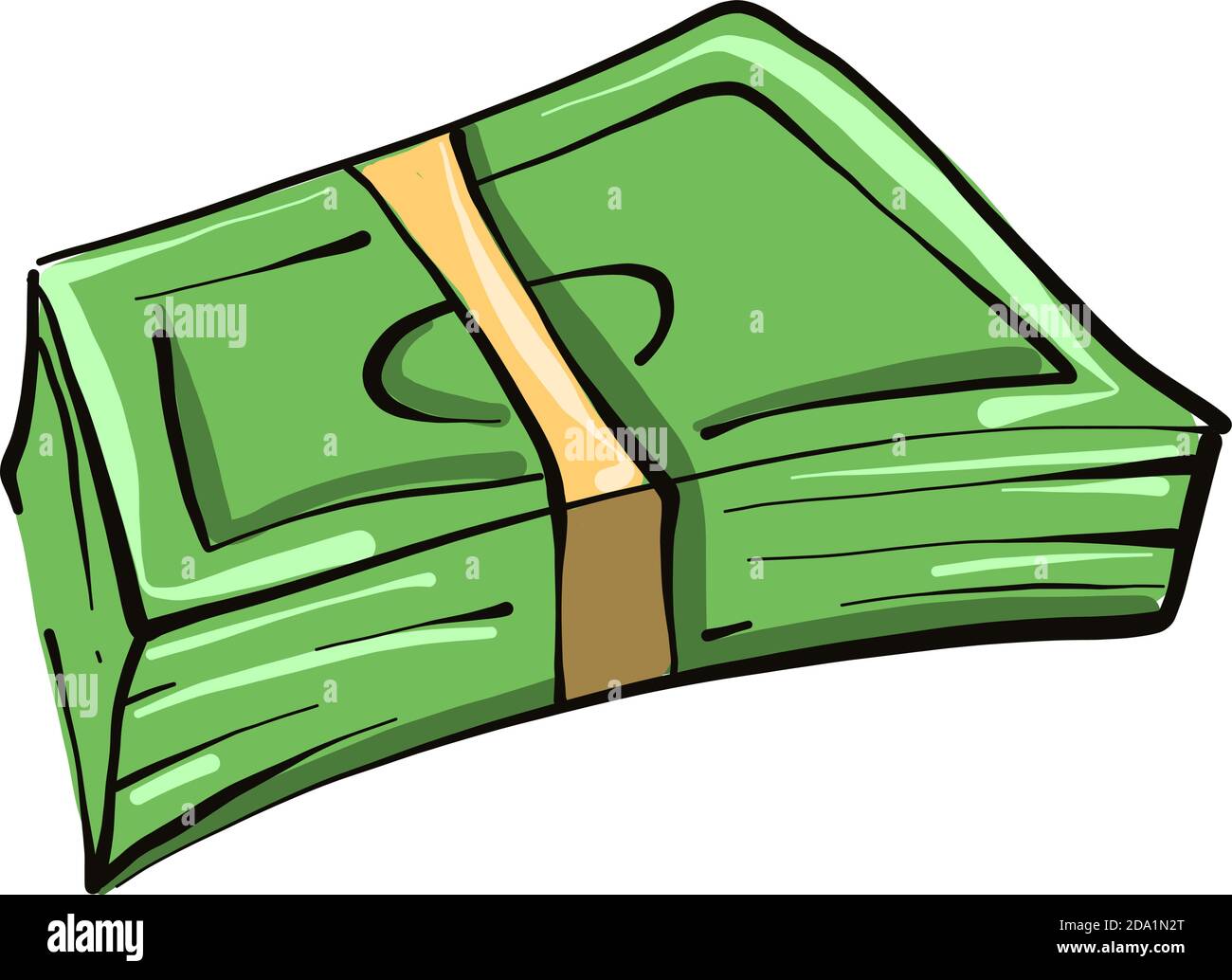 Stack of money,illustration,vector on white background Stock Vector ...