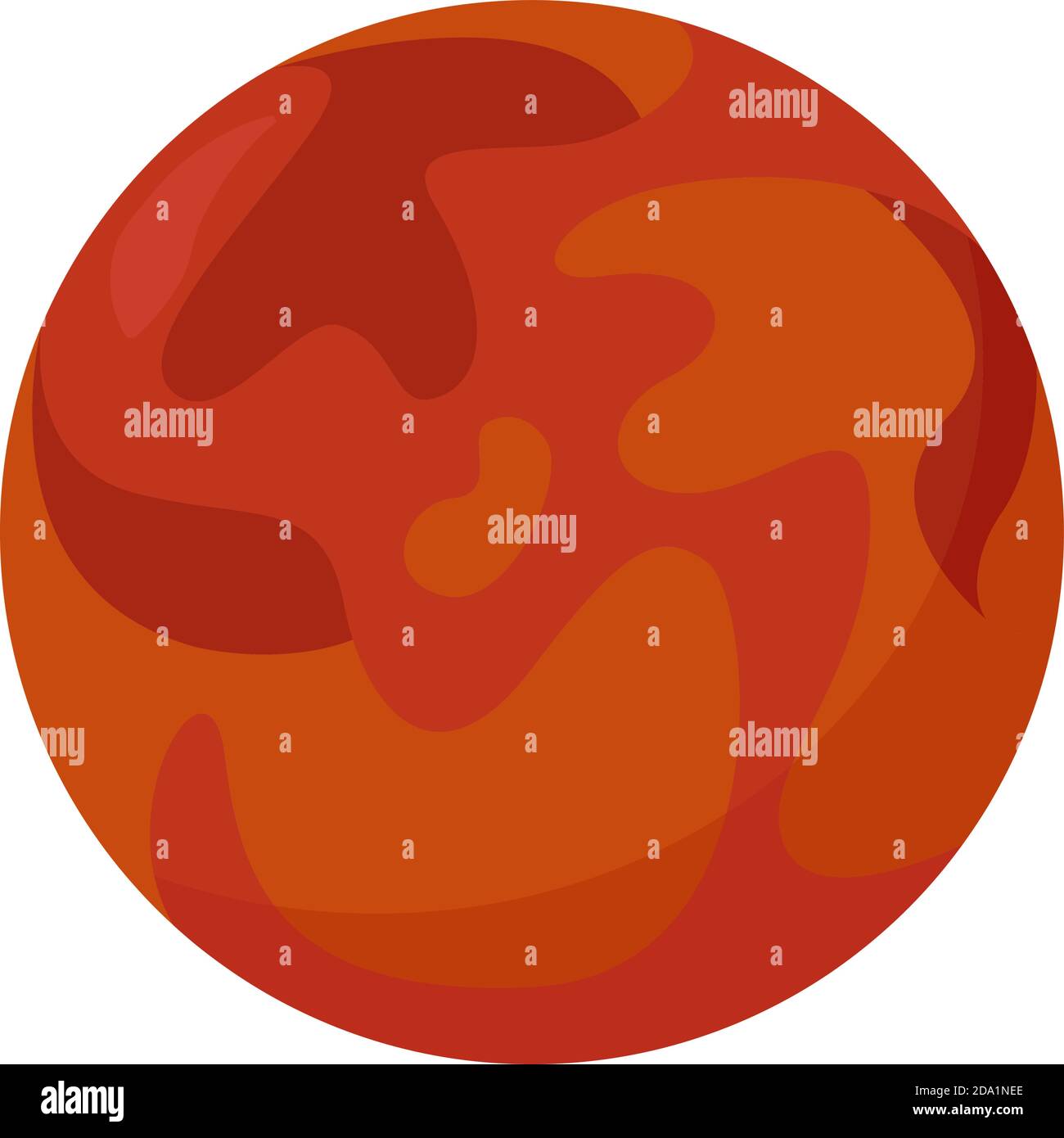 Planet mars ,illustration,vector on white background Stock Vector Image ...