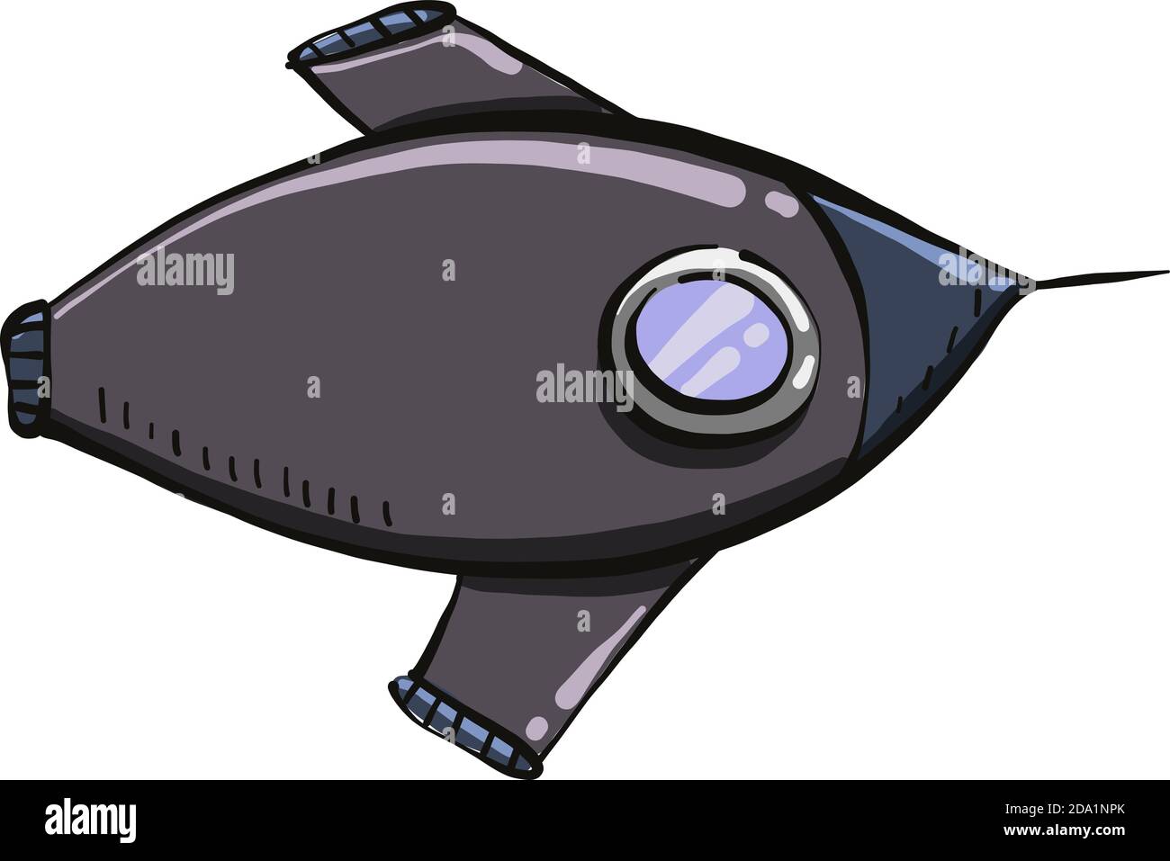 Small space machine , illustration, vector on white background Stock ...