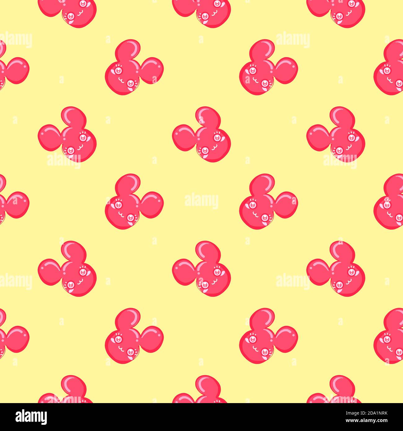 Minnie Mouse Head Background Pink